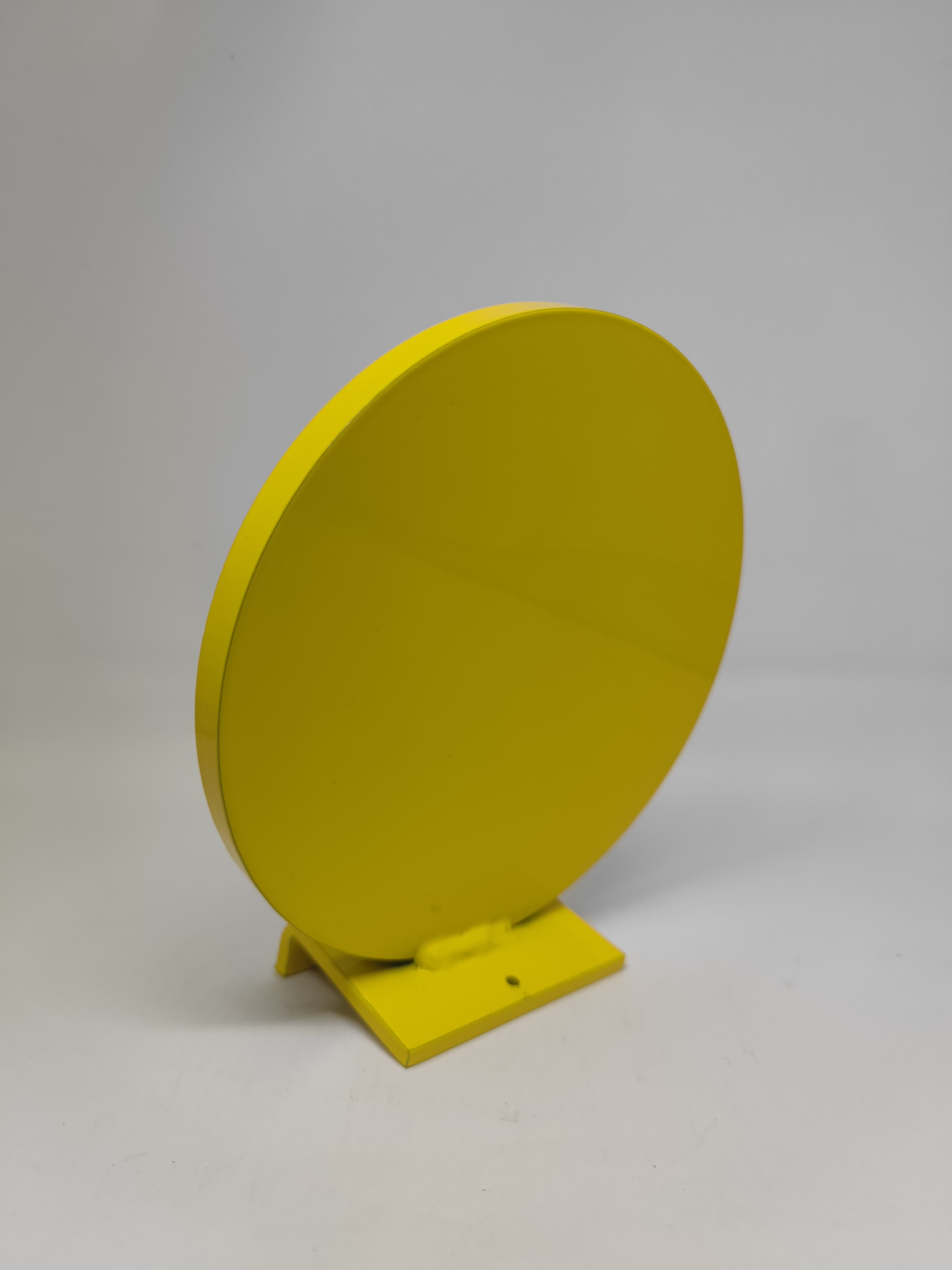Plate Metálico IPSC 150mm Amarelo - Volata Alvos e Obreias