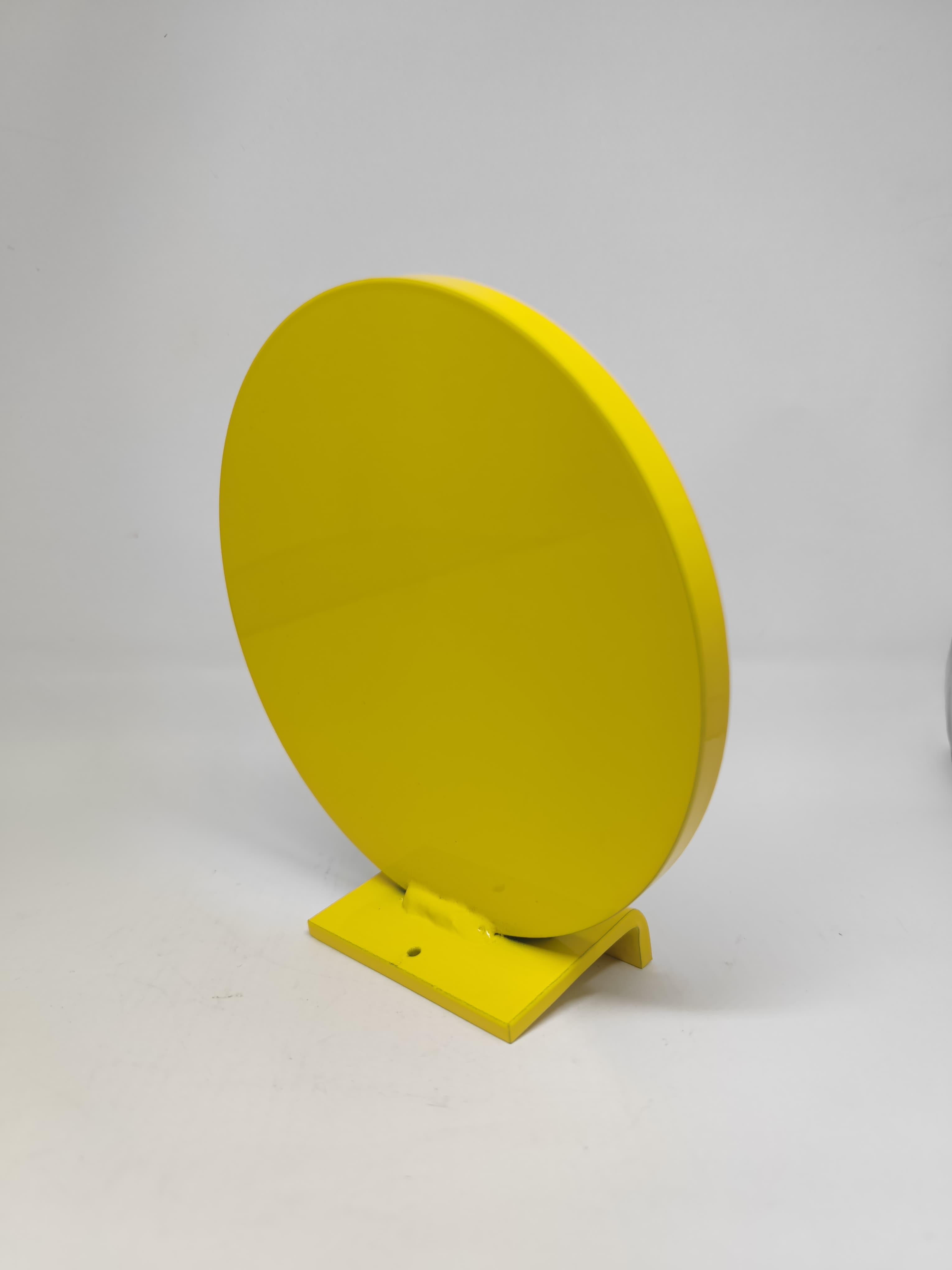 Plate Metálico IPSC 150mm Amarelo - Volata Alvos e Obreias